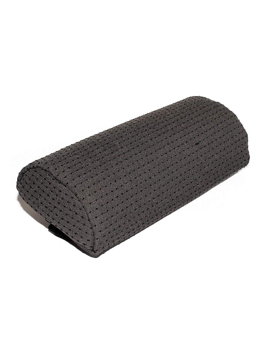 5 inch D-Shaped lumbar roll in grey with adjustable strap