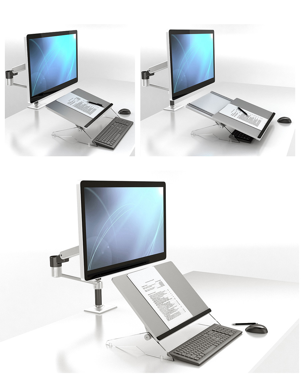 Nota Slide Writing Document Slope, ergonomic working posture