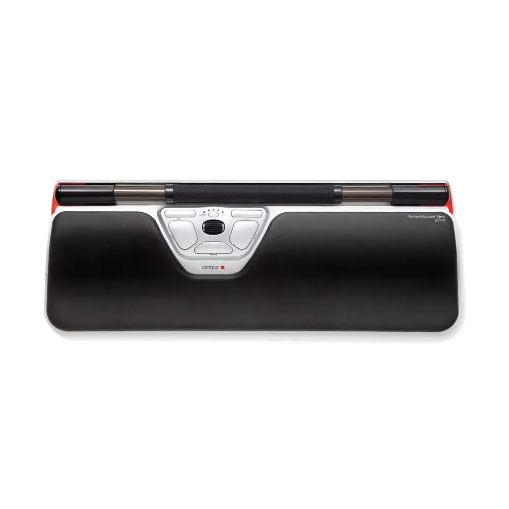 Contour RollerMouse Red Plus, ergonomic textured roller bar
