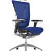 Nefil Blue Mesh Office Chair with Head Rest Simply Ergonomic